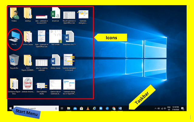 Important QnA More On Windows 10 For Class 4 | TutorialAICSIP