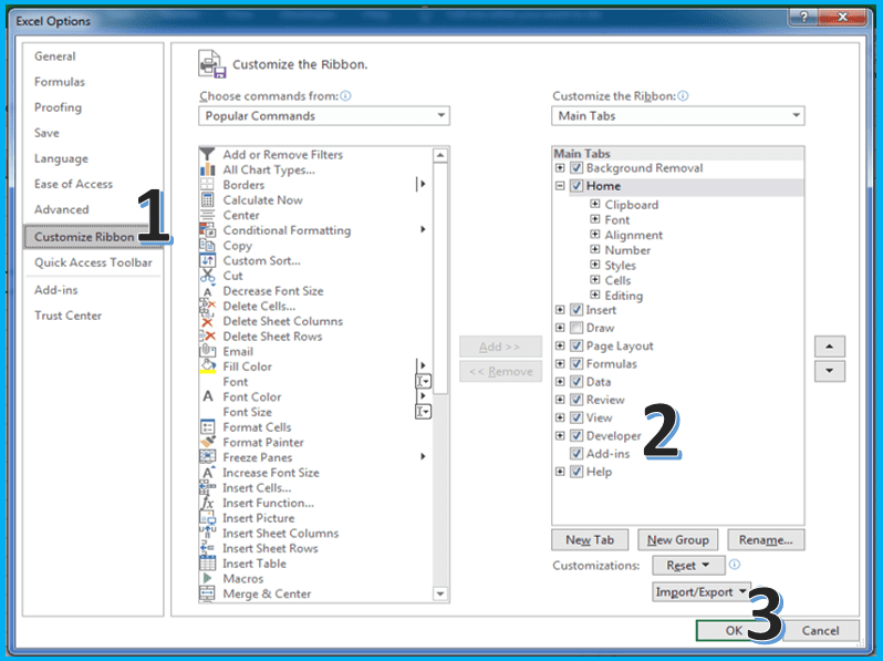 Create and use macros in a spreadsheet